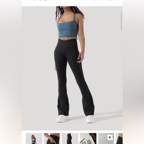 POPFLEX | Pants & Jumpsuits | Popflex Crisscross Hourglass Flared ...